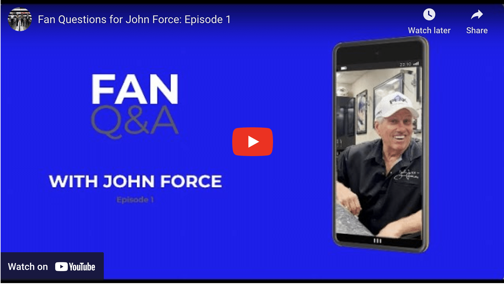 FAN Q & A WITH JOHN: EPISODE 1 - John Force Racing