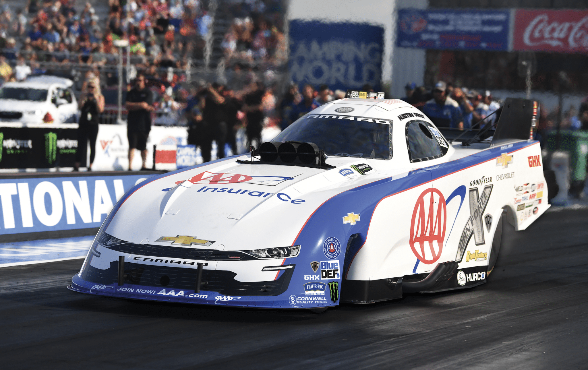 PROCK AIMS FOR EXCELLENCE IN AAA CHEVY CAMARO - John Force Racing