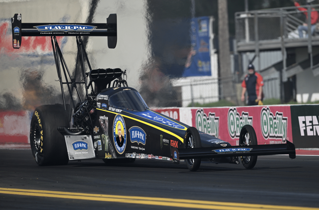 BRITTANY RACING FOR HER DAD, FLAV-R-PAC AT SEATTLE - John Force Racing