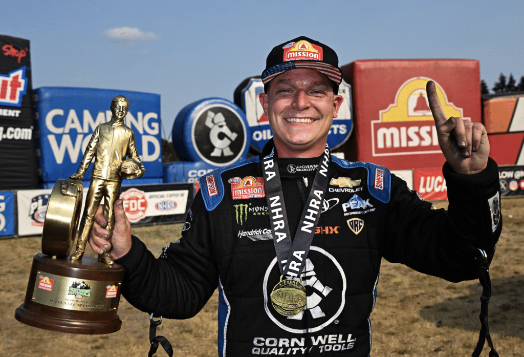 PROCK ROCKETS TO FOURTH WIN IN CORNWELL CAMARO - John Force Racing