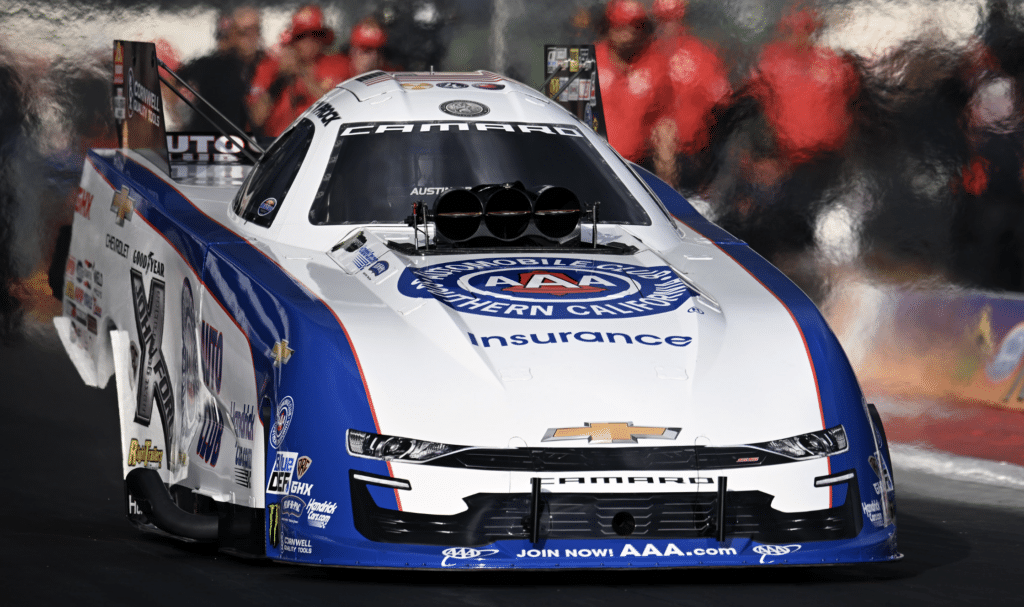 PROCK, FORCE NO. 1 QUALIFIERS AT IN-N-OUT FINALS - John Force Racing