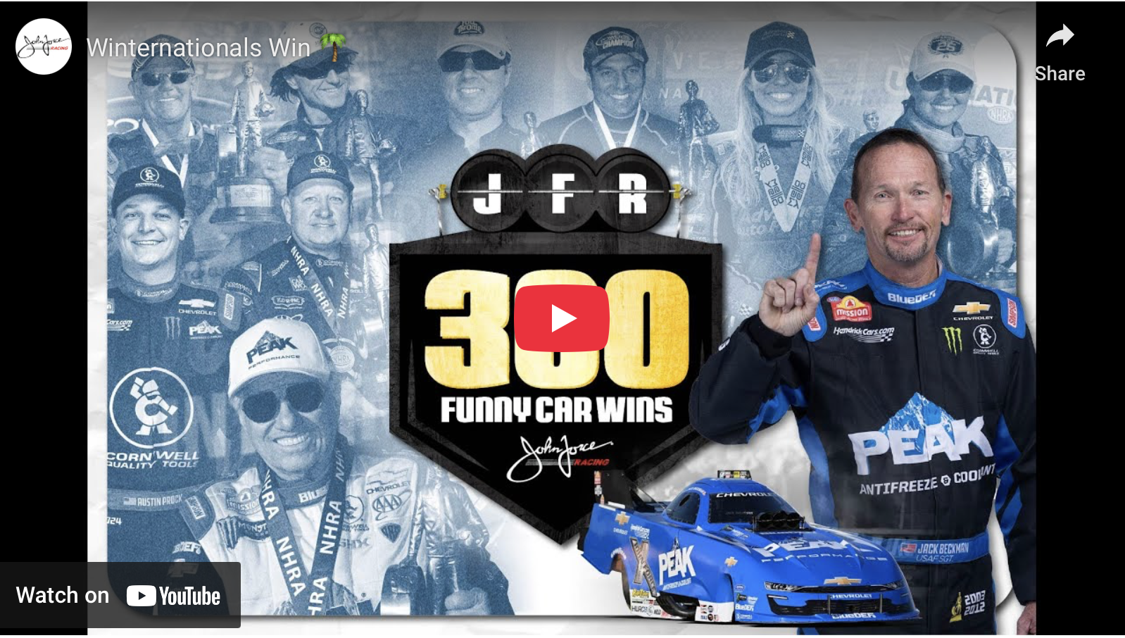 WINTERNATIONALS WIN #300 - John Force Racing