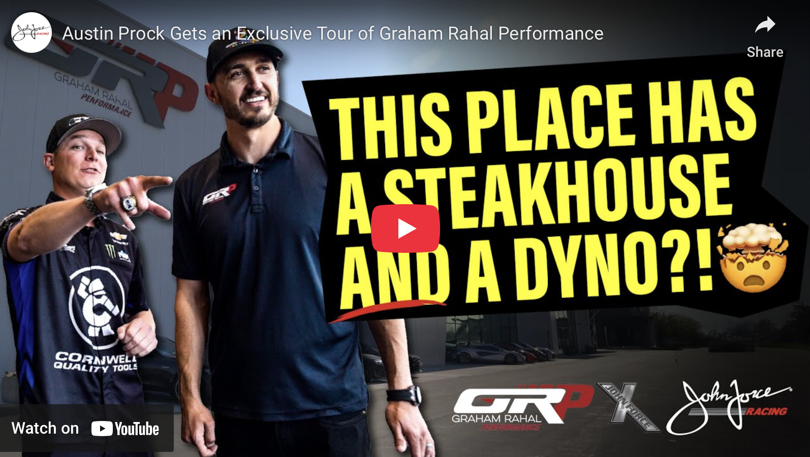EXCLUSIVE TOUR OF GRAHAM RAHAL PERFORMANCE - John Force Racing