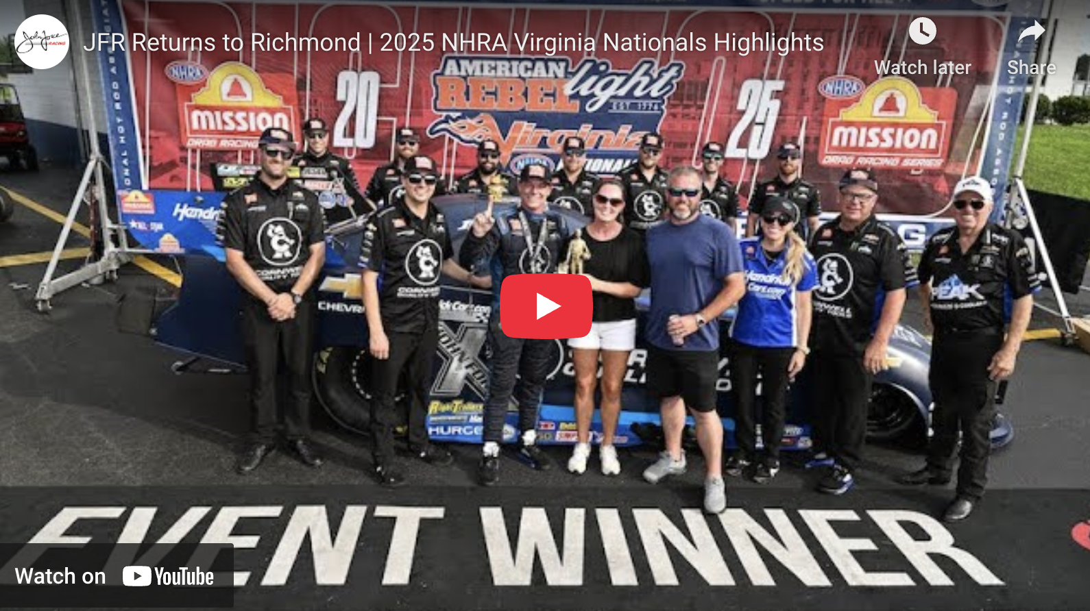 JFR RETURNS TO RICHMOND 2025 - John Force Racing